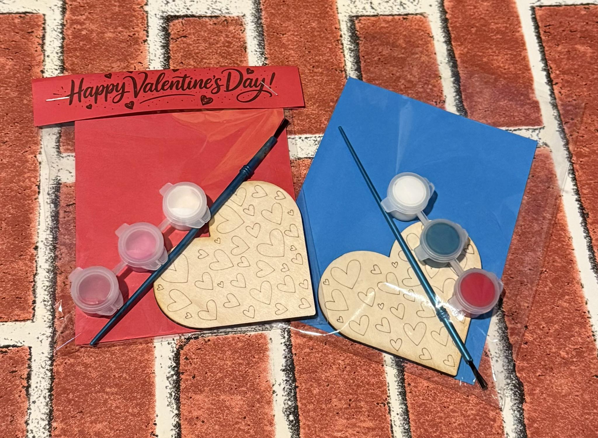 Valentines Day Wooden Heart Paint Set – Barnyard Bling Boutique